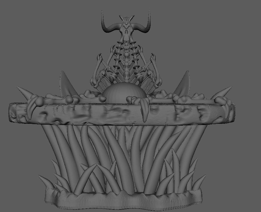 Skeletor throne and table 3D model 3D printable | CGTrader