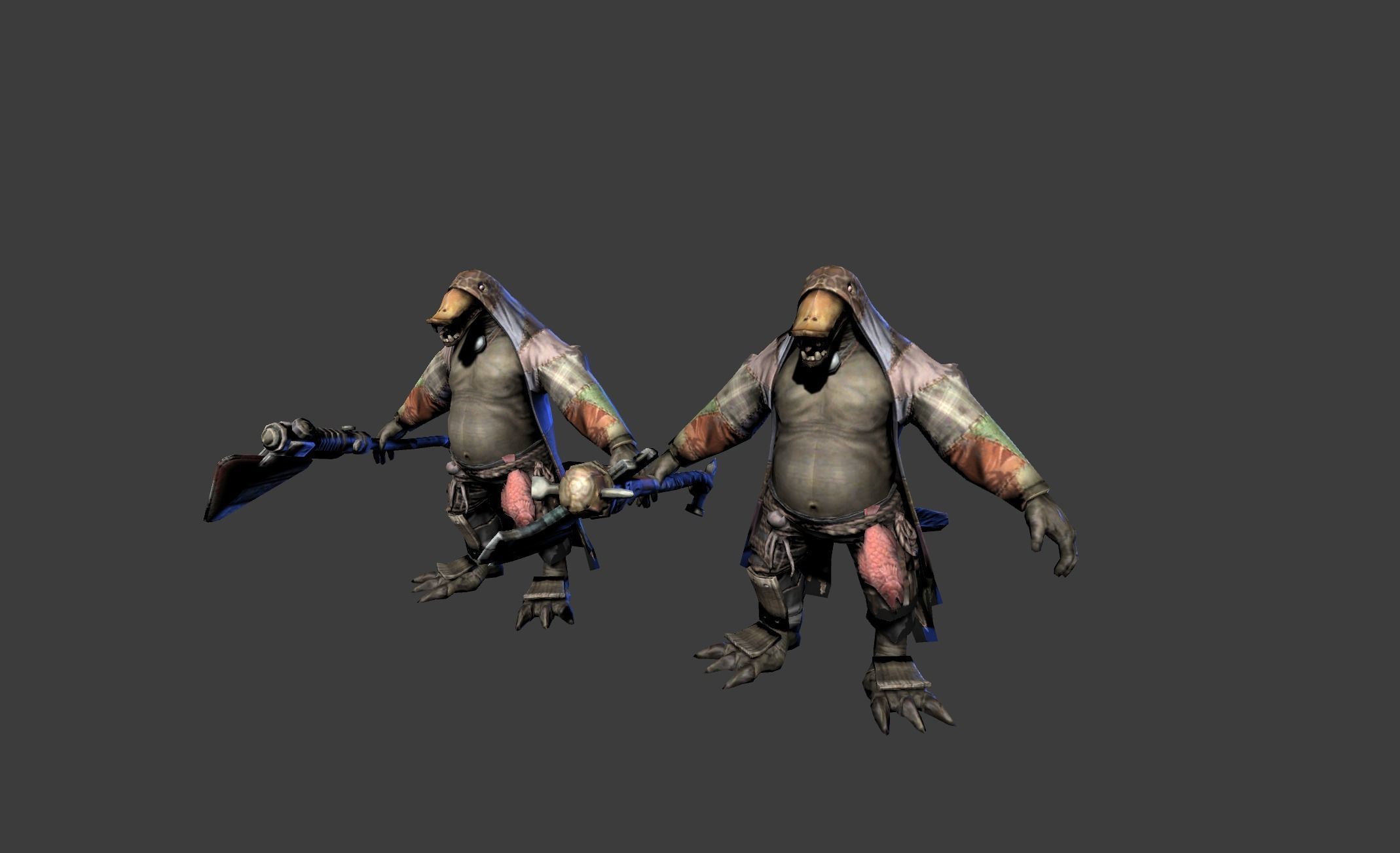 3D model Duck Fighter Warrior VR / AR / low-poly | CGTrader