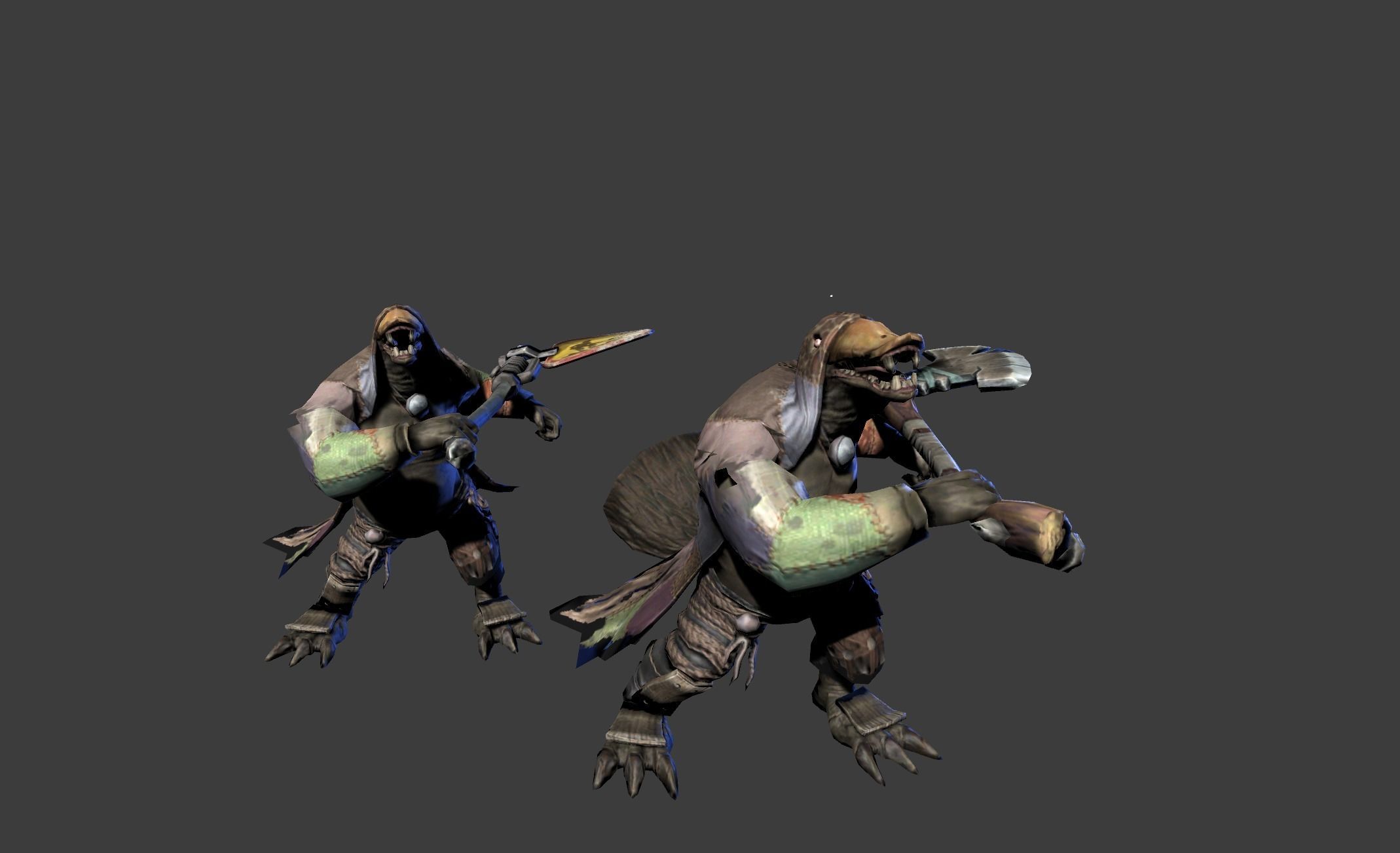 3D model Duck Fighter Warrior VR / AR / low-poly | CGTrader