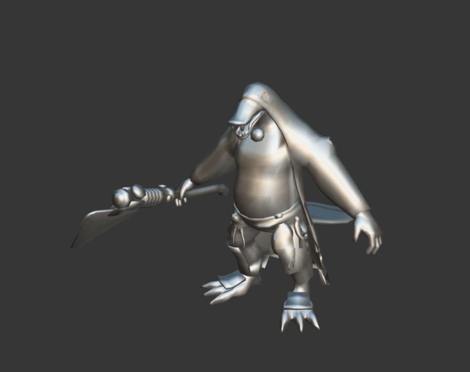 3D model Duck Fighter Warrior VR / AR / low-poly | CGTrader