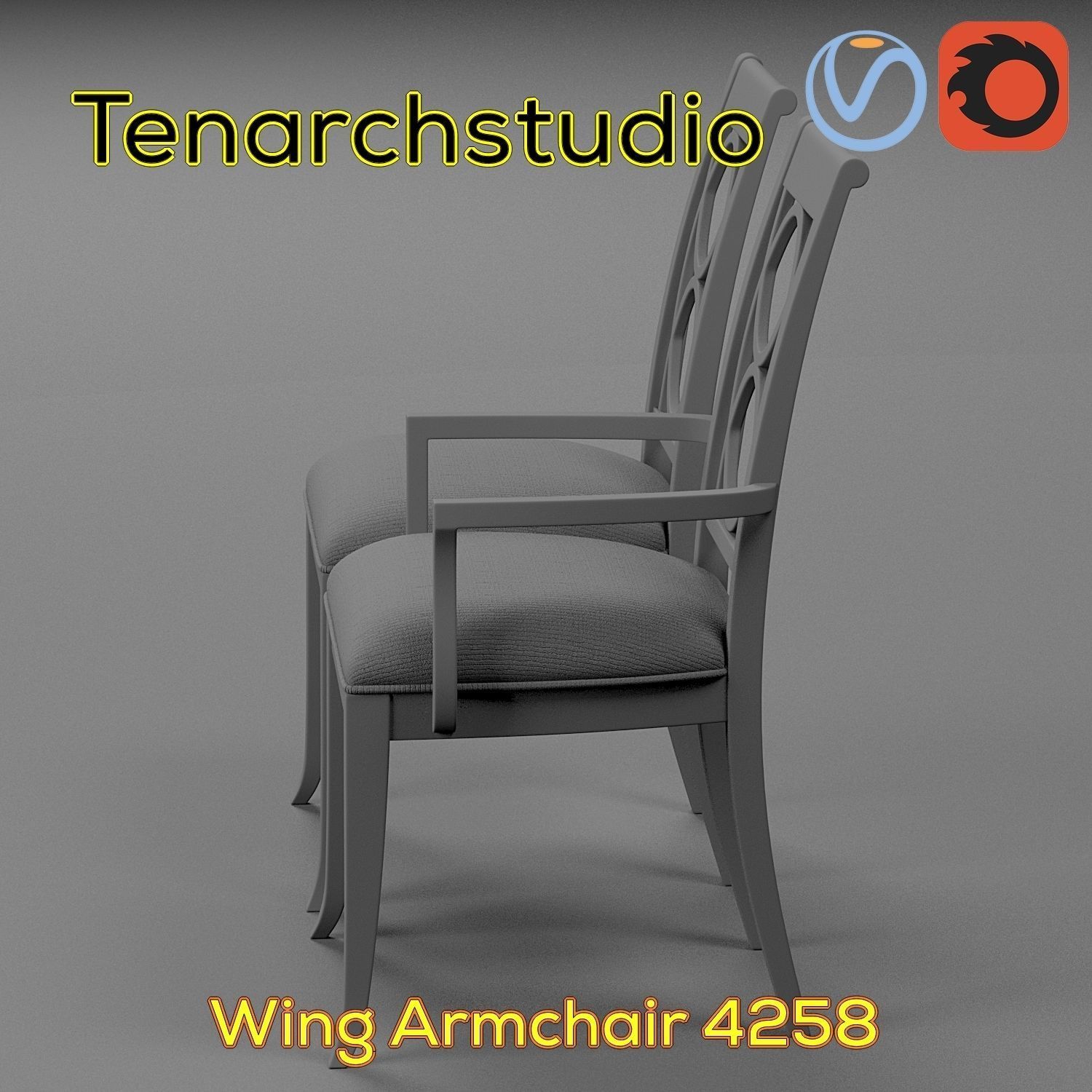 tenarchstudio Baratta Asher Chair 4260 render ready vray corona 3D ...