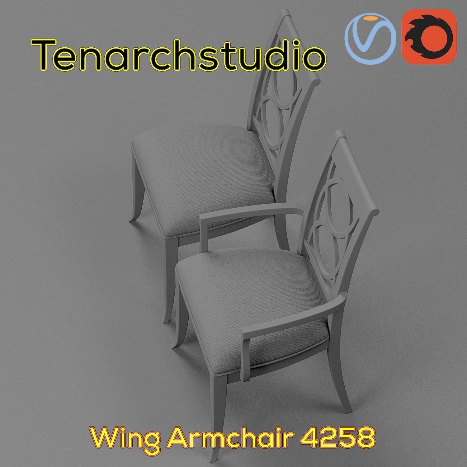 tenarchstudio Baratta Asher Chair 4260 render ready vray corona 3D ...