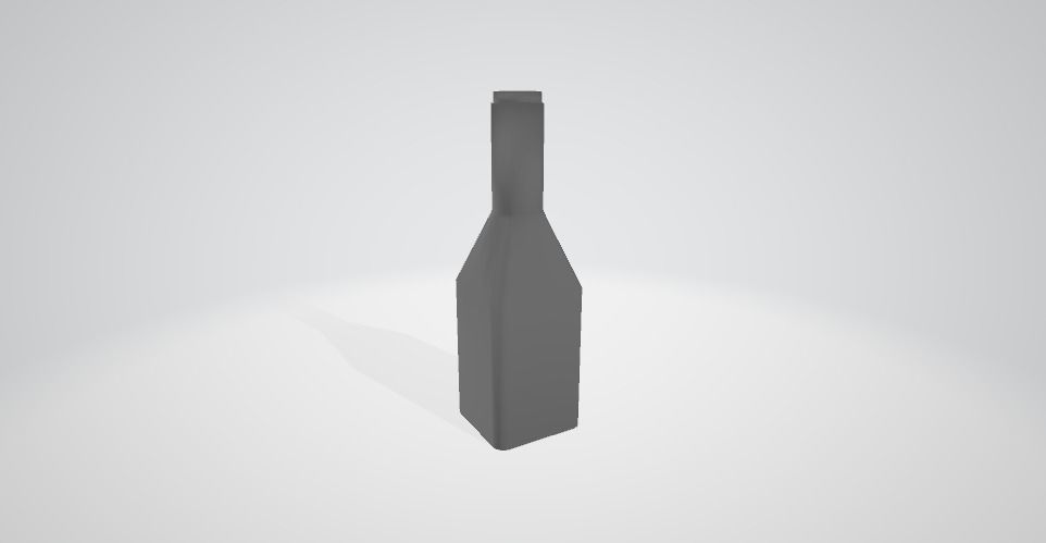 Fancy bottle-Oil bottle free 3D model | CGTrader