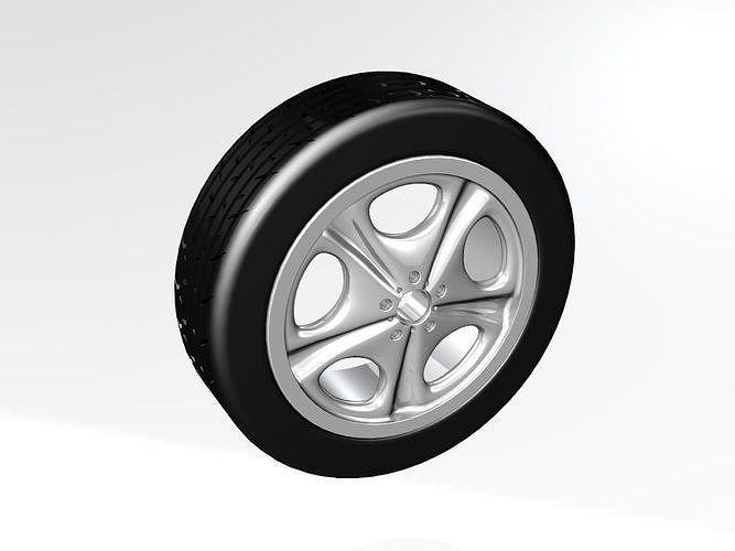 Car wheel 3D model 3D printable | CGTrader