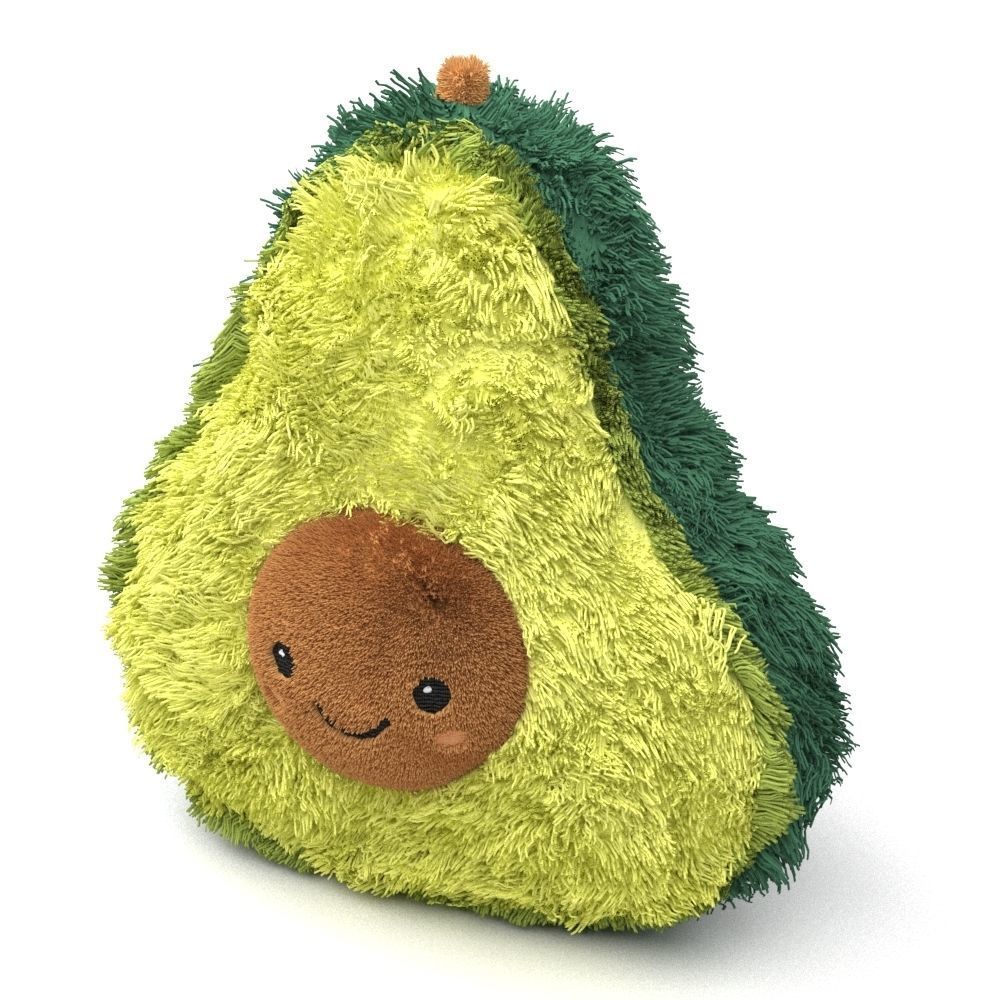 Avocado plush 3D model | CGTrader
