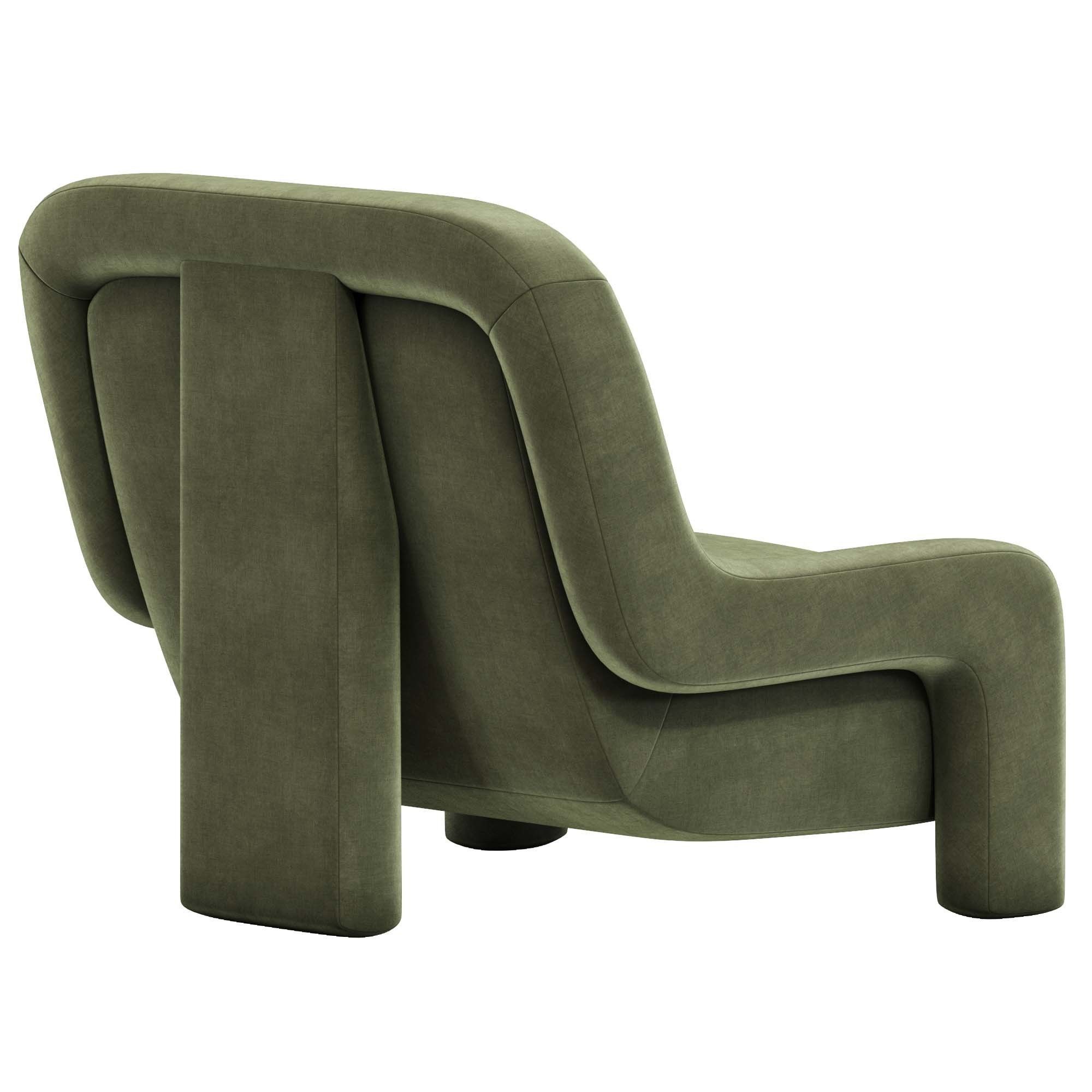 Ellis Chair by Mohair Pewter 3D model | CGTrader