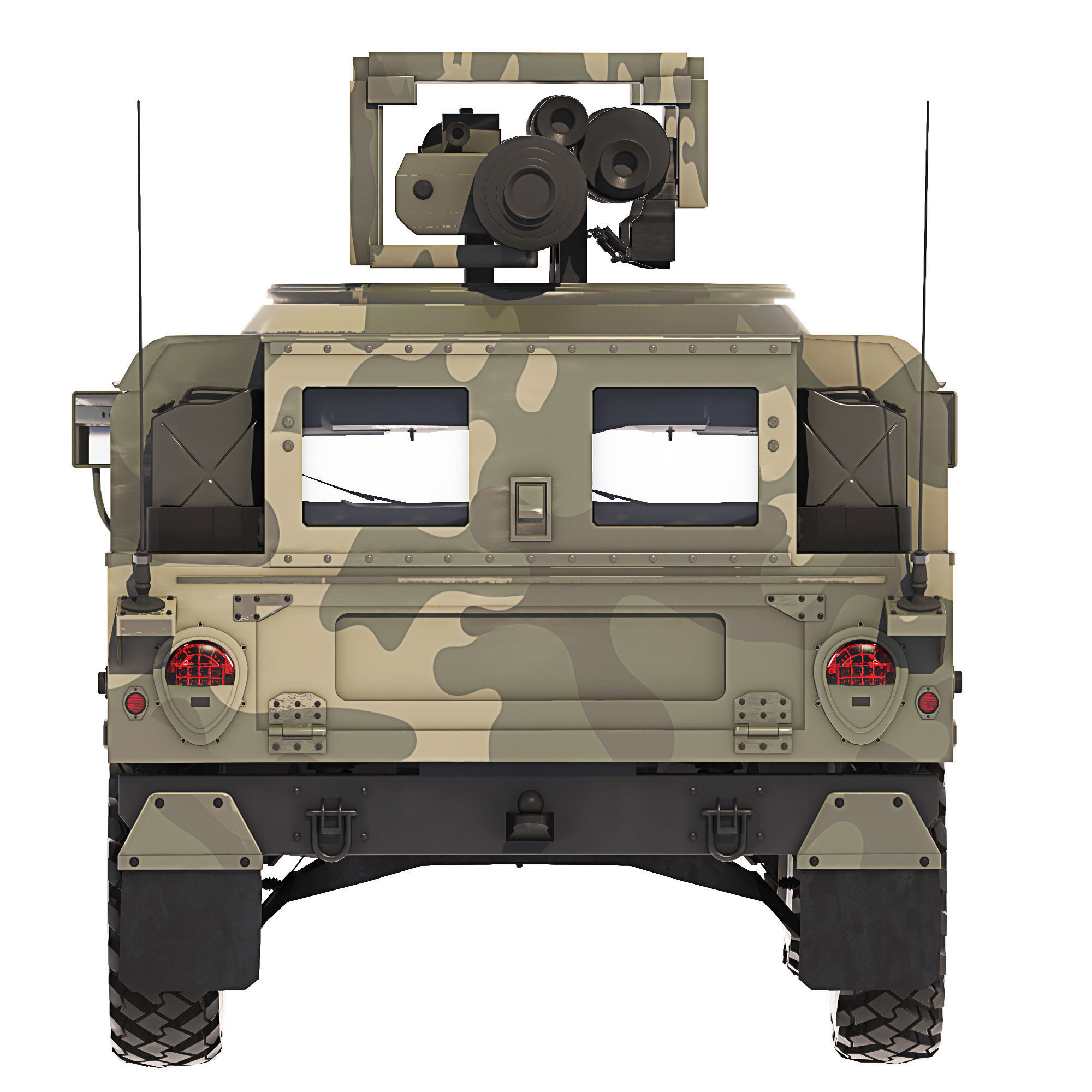 Humvee Military M242 Bushmaster 1989 3D model | CGTrader
