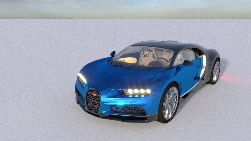 Bugati Chiron 3D model | CGTrader