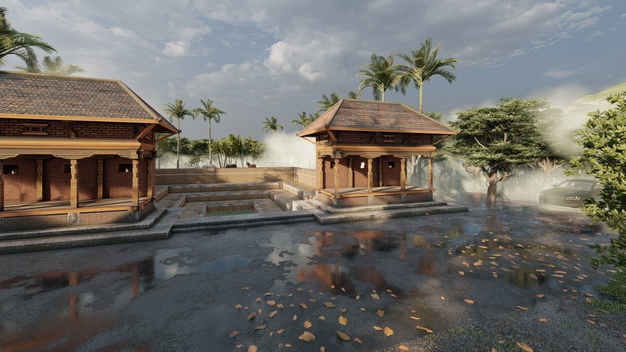 Traditional Newari Hiti 3D model | CGTrader