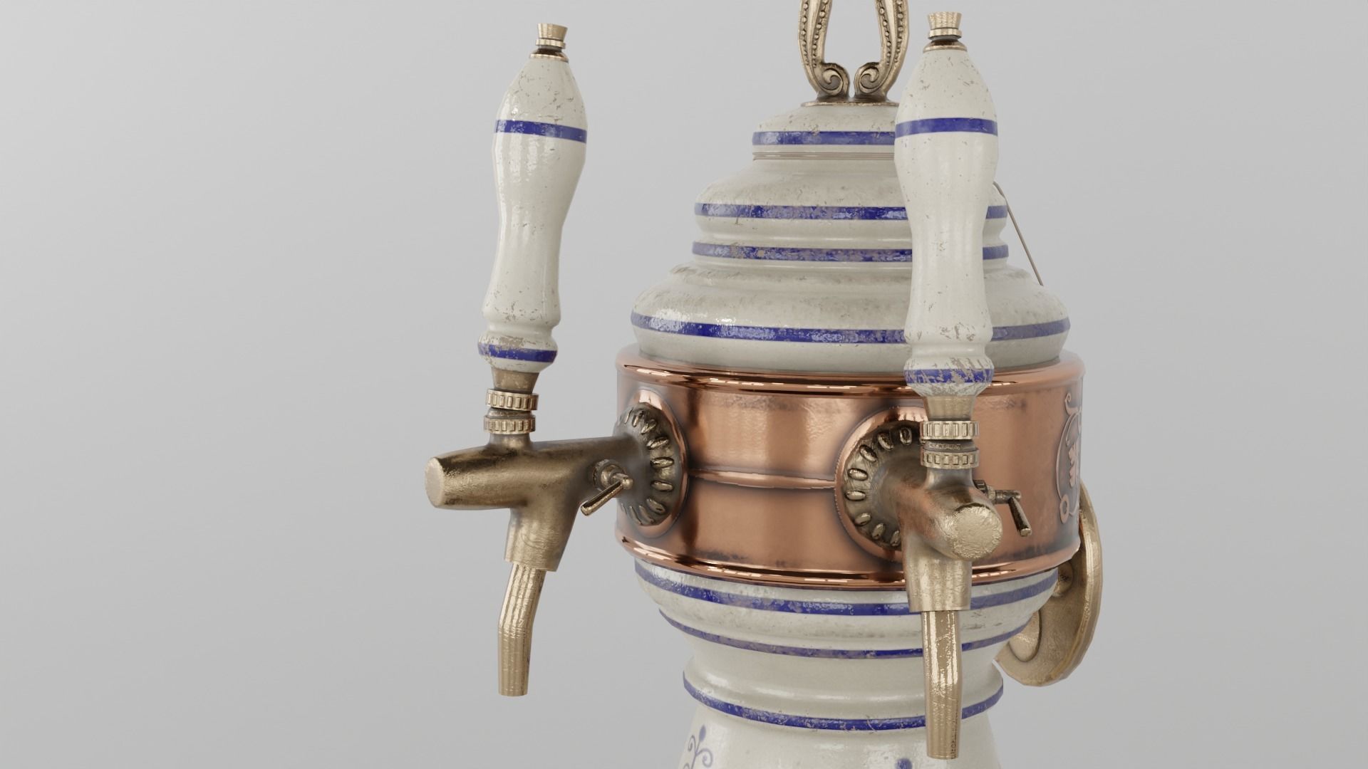 Classic Bavarian beer tap 3D model | CGTrader