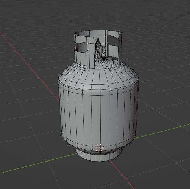 Low poly propane cylinder free VR / AR / low-poly 3D model | CGTrader