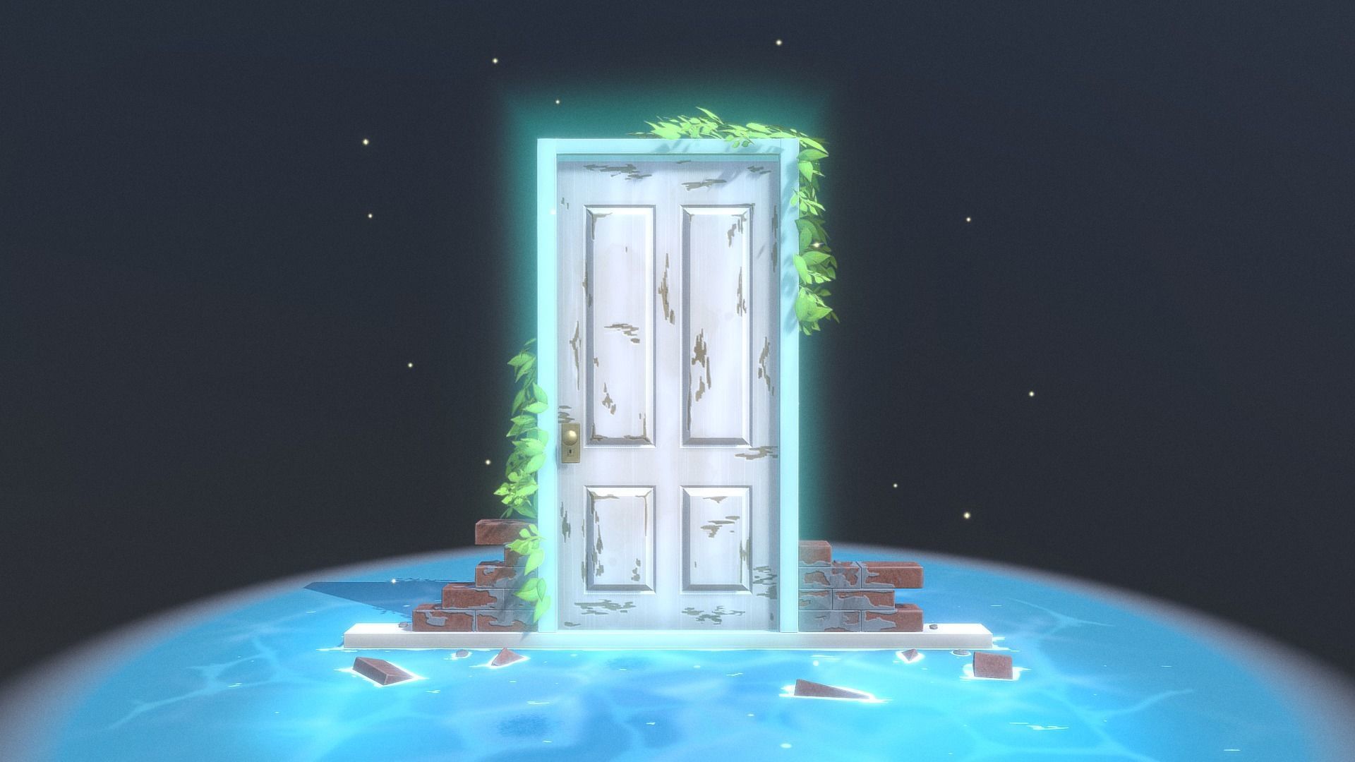 3D model Fantasy Door VR / AR / low-poly | CGTrader