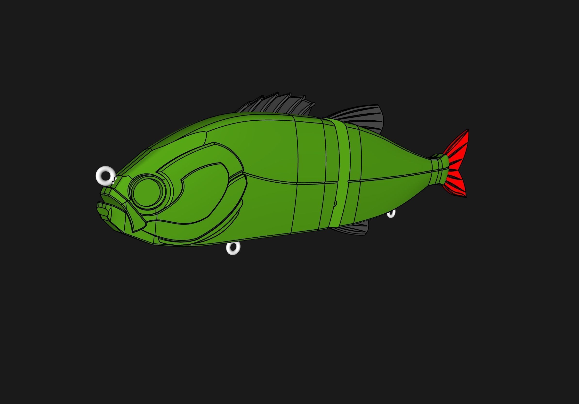 Original design Swimbait Fishinglure 3d 3D model 3D printable | CGTrader