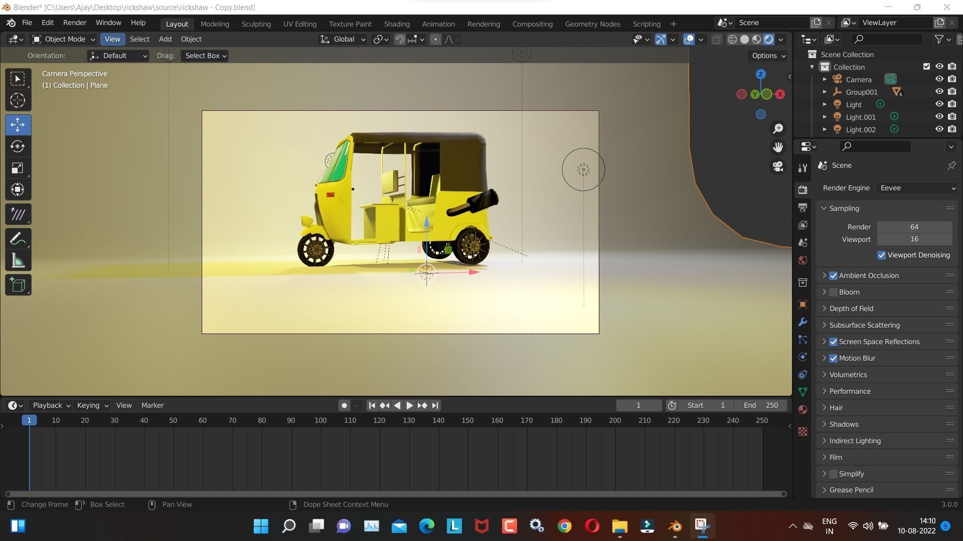 3D model rickshaw 3D model Render in blender VR / AR / low-poly | CGTrader