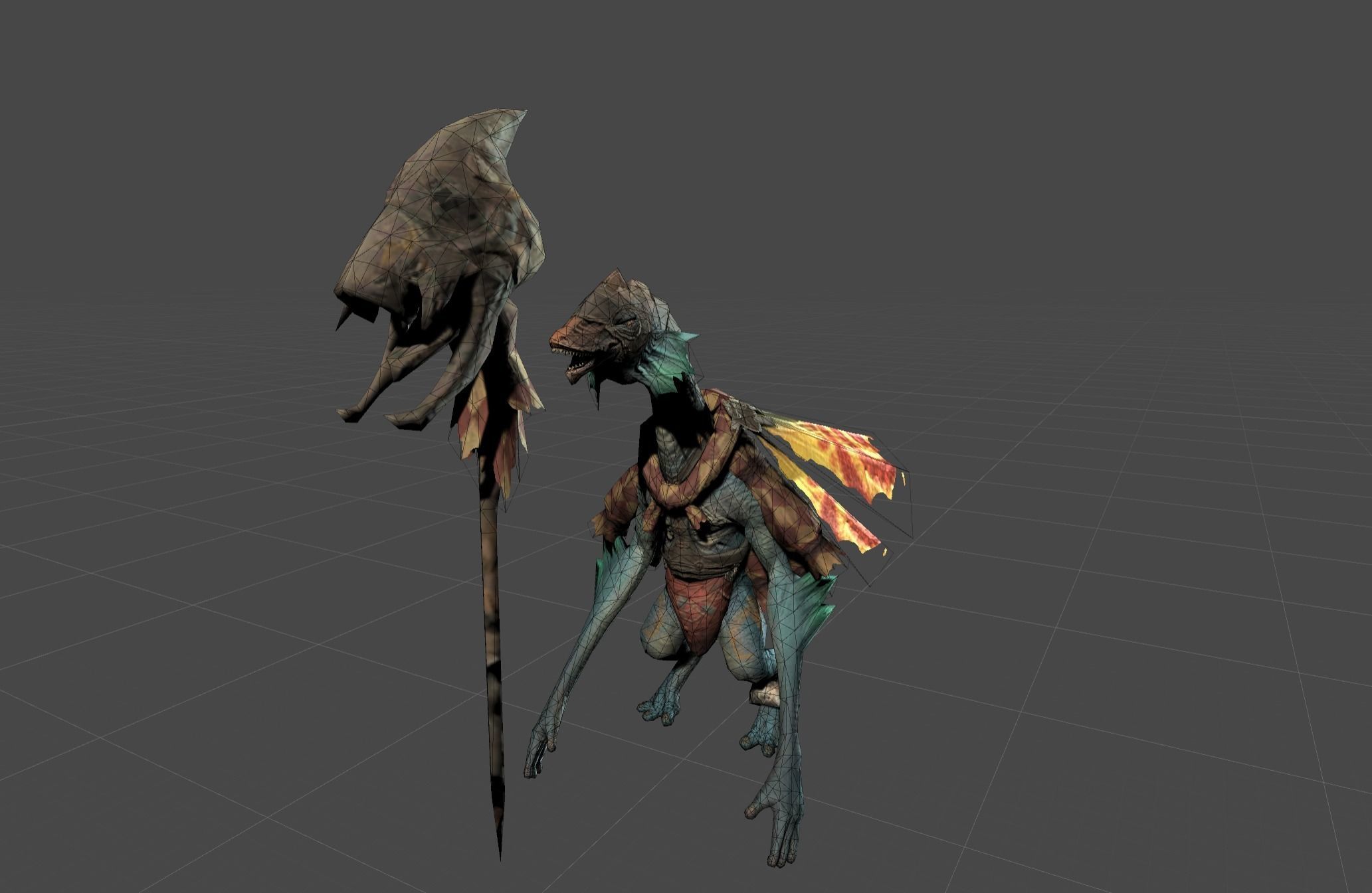 3D model Lizard Wizard Alien VR / AR / low-poly | CGTrader