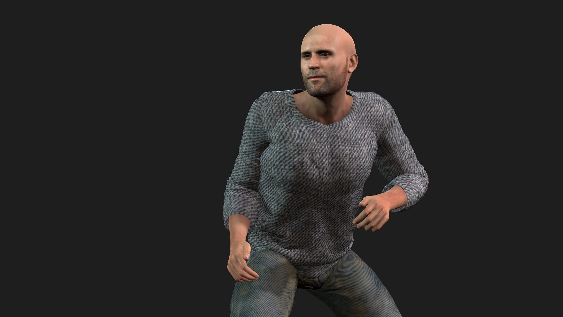 3D model Jason Statham 3D Rigged model ready for animation VR / AR ...