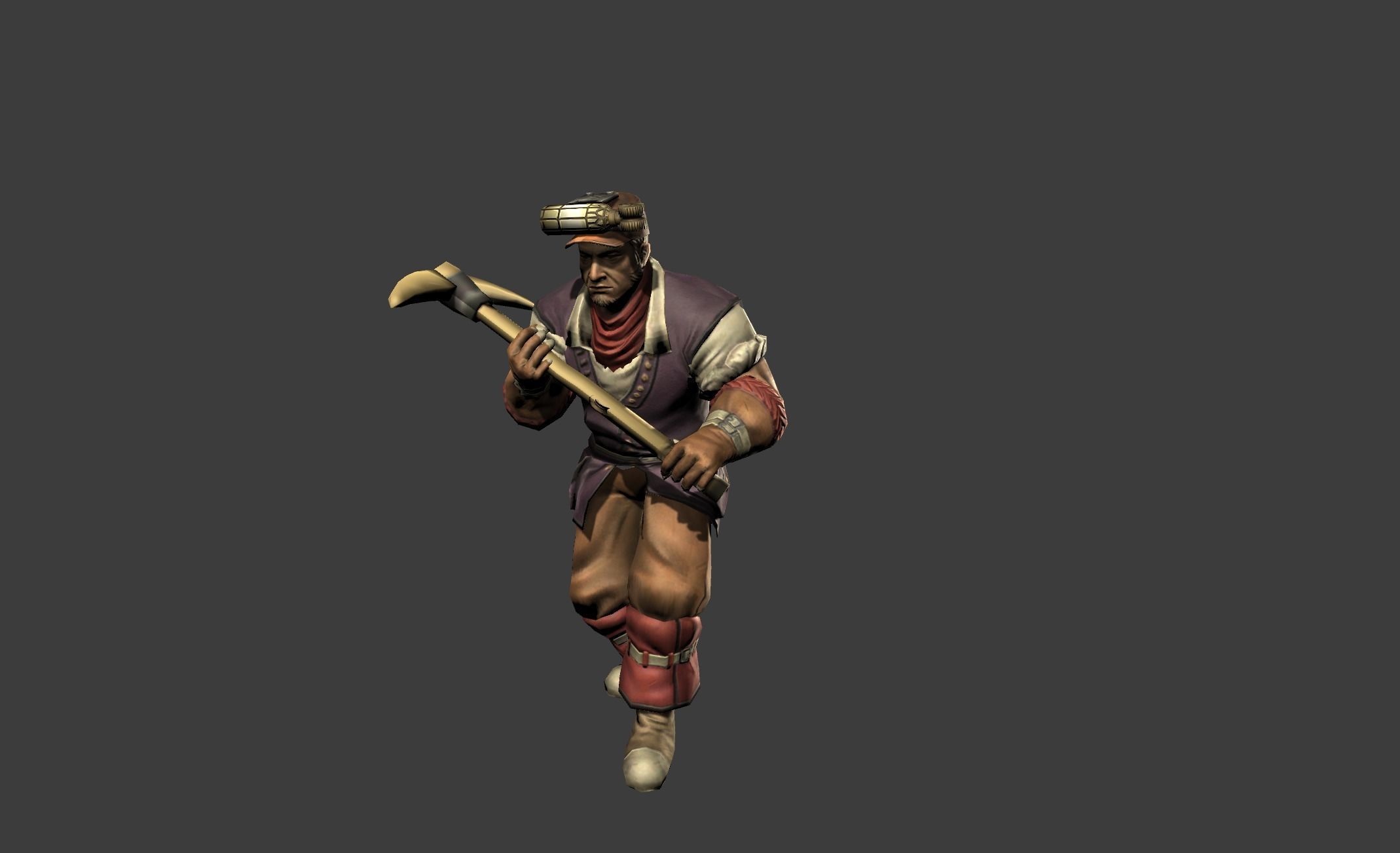 3D model Human Miner Male VR / AR / low-poly | CGTrader