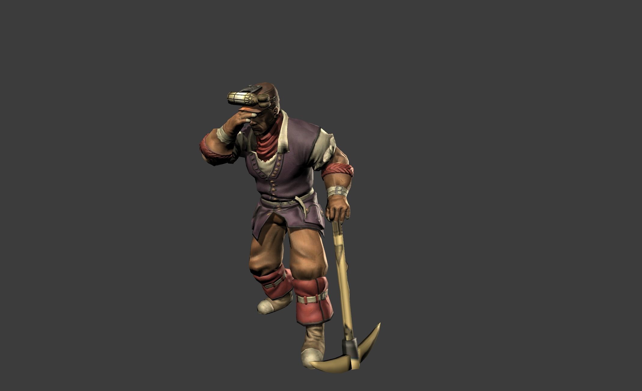 3D model Human Miner Male VR / AR / low-poly | CGTrader