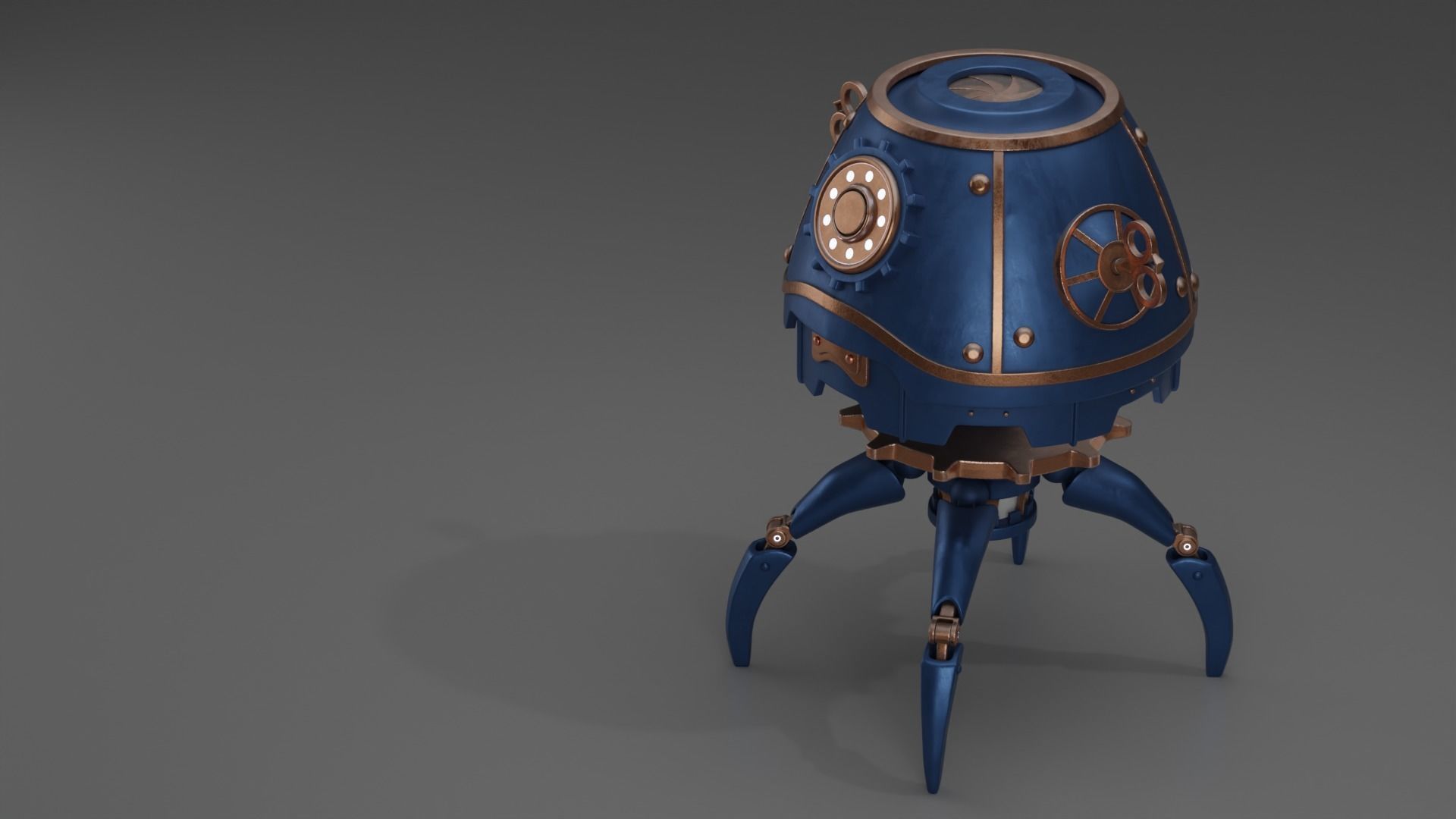 Four Legged Robot Free 3d Model Animated Rigged Cgtrader
