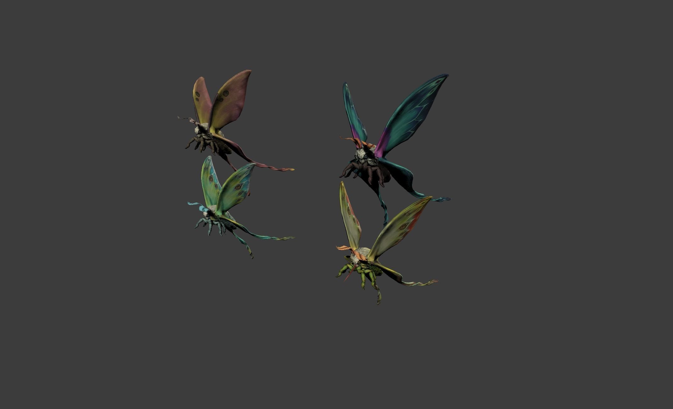 3D model Alien Moth Mutant VR / AR / low-poly | CGTrader