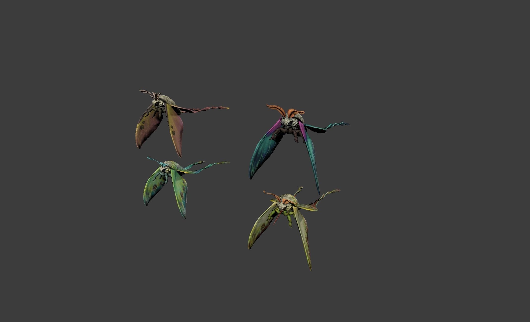 3D model Alien Moth Mutant VR / AR / low-poly | CGTrader