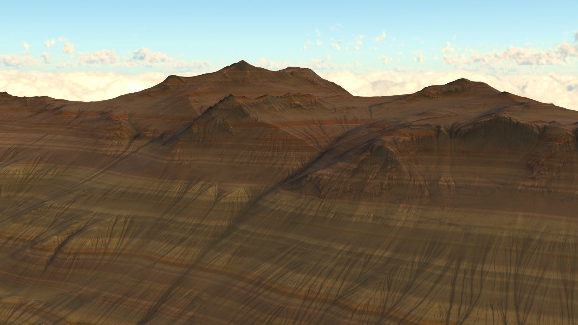 3D model Desert landscape 02 VR / AR / low-poly | CGTrader