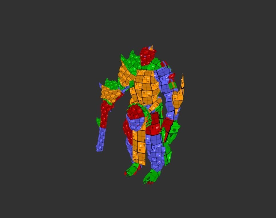 3D model Demon Mutant Fighter VR / AR / low-poly | CGTrader