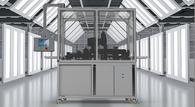 Electronic terminal group installation machine 3D model | CGTrader