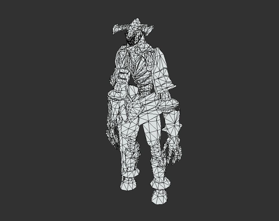 3D model Demon Skeleton Mutant VR / AR / low-poly | CGTrader