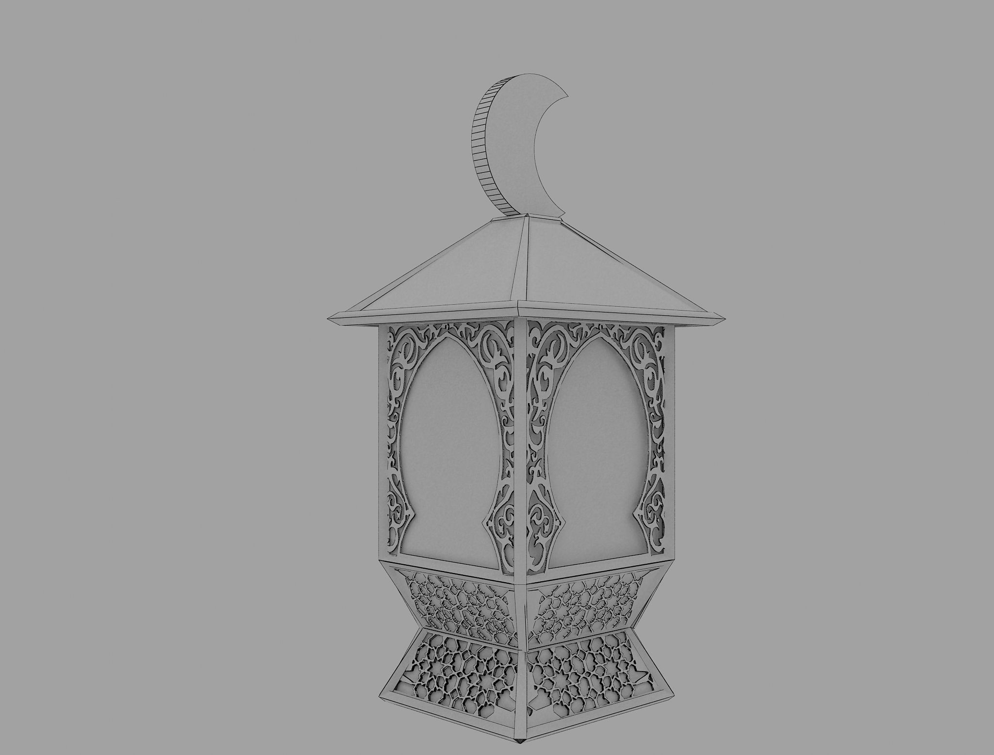 F10b Ramadan lantern fanous 3D model | CGTrader