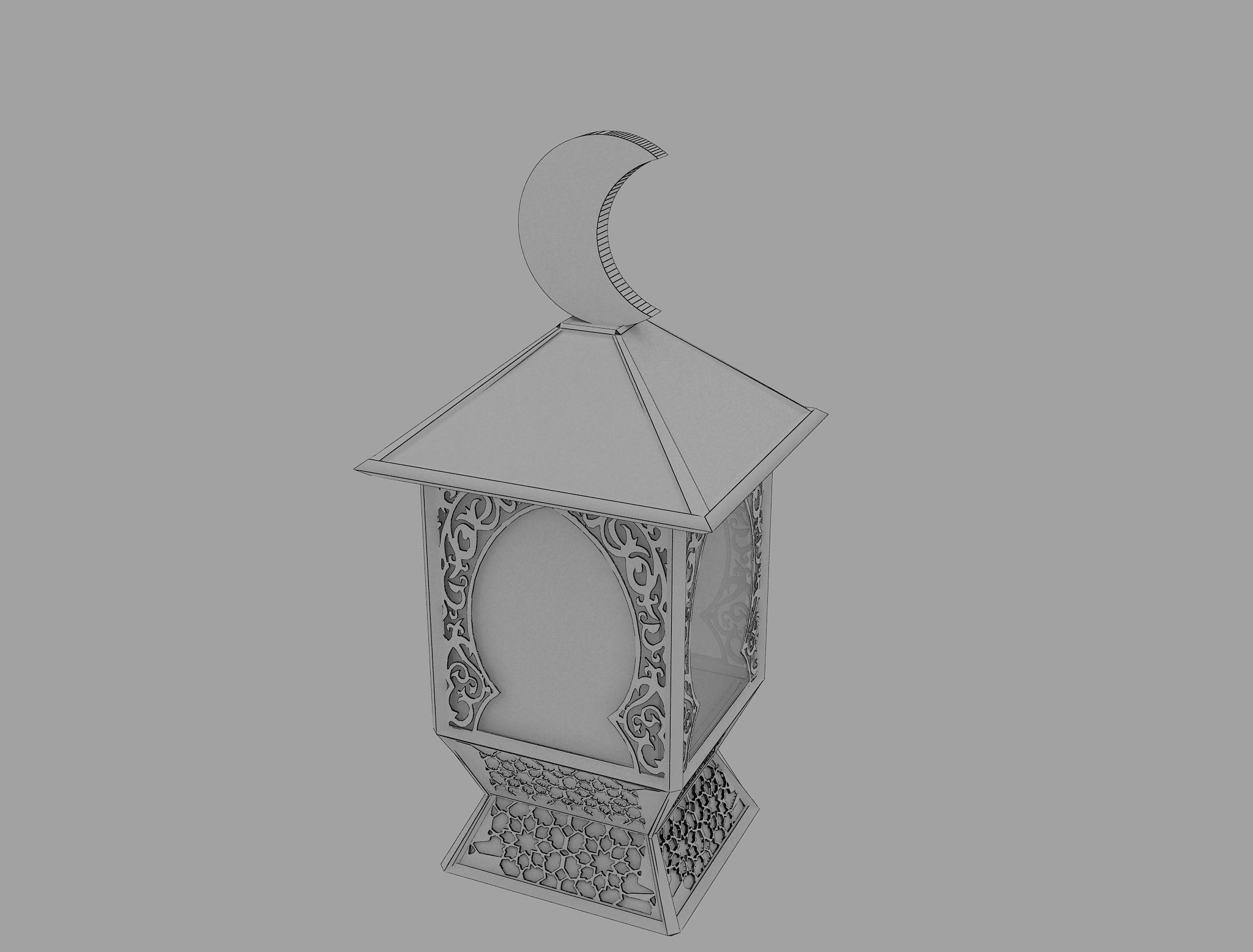 F10b Ramadan lantern fanous 3D model | CGTrader