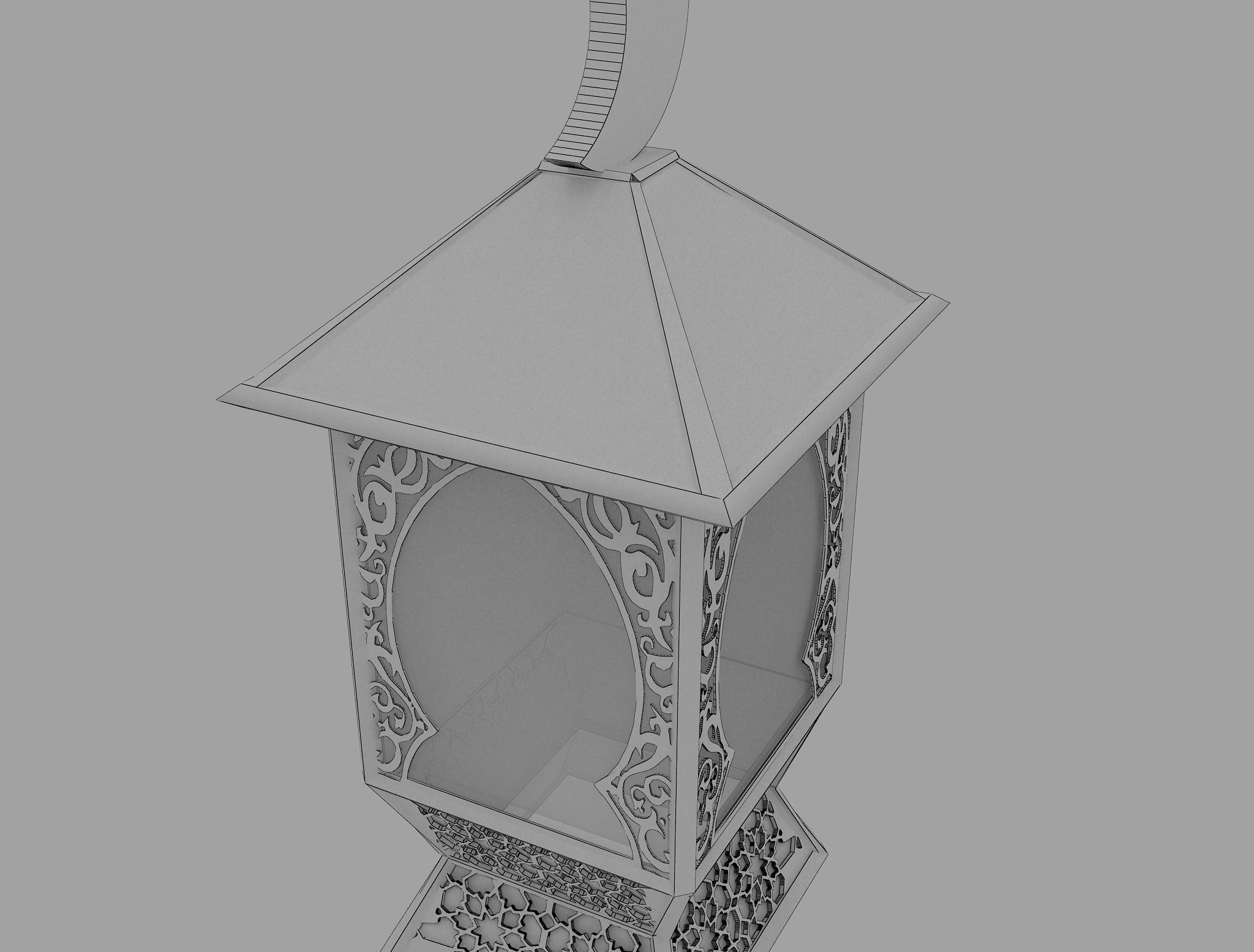 F10b Ramadan lantern fanous 3D model | CGTrader