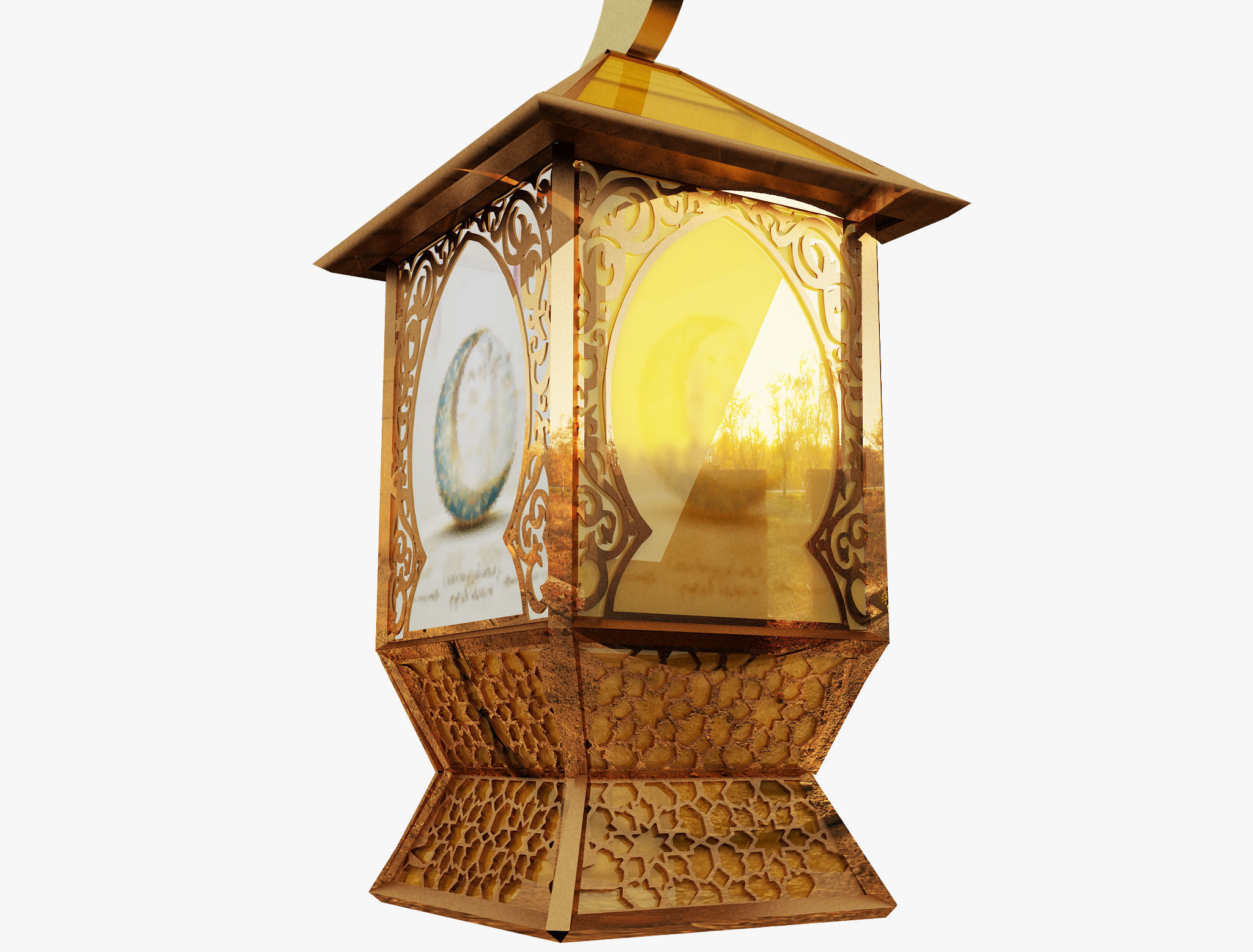 F10b Ramadan lantern fanous 3D model | CGTrader