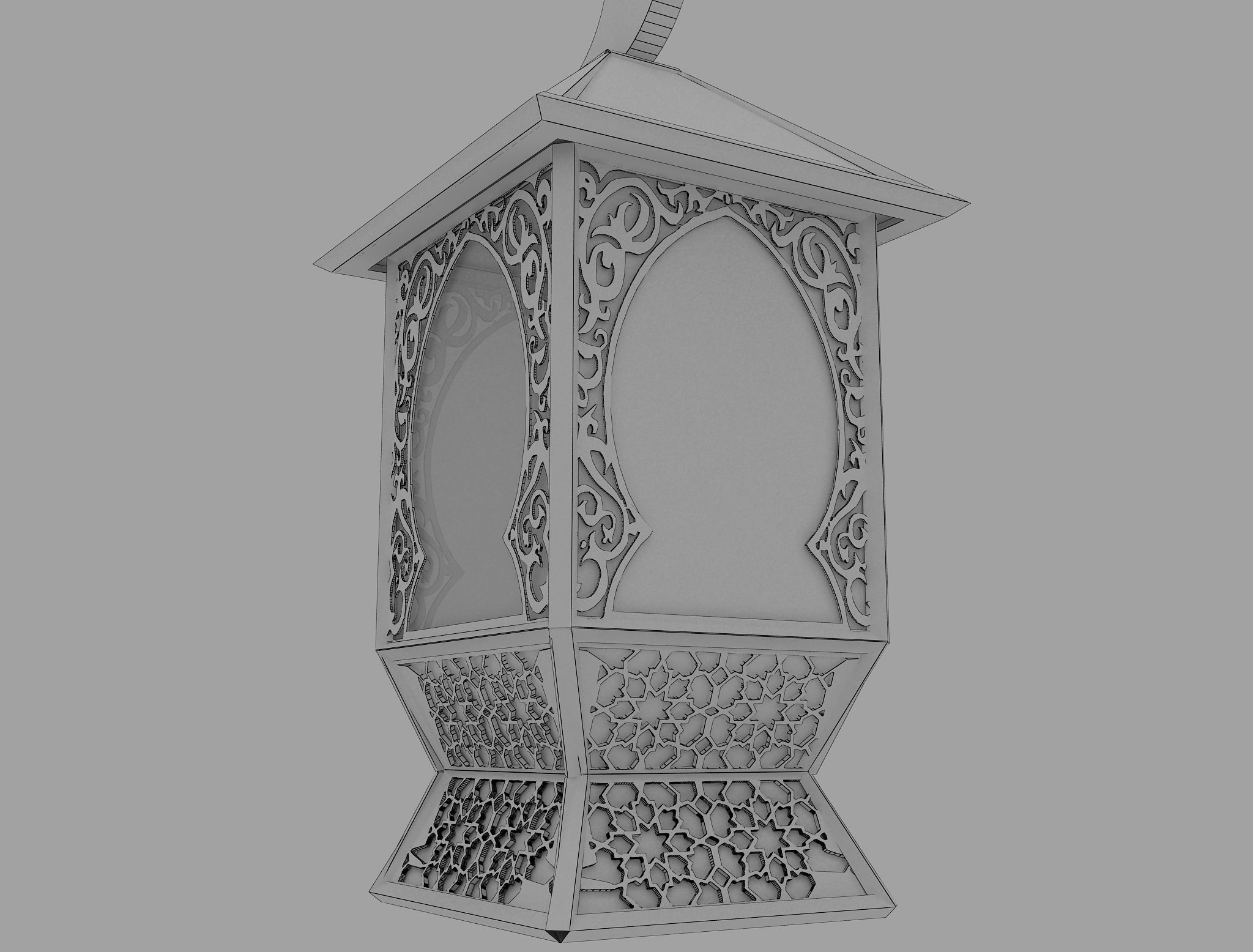 F10b Ramadan lantern fanous 3D model | CGTrader