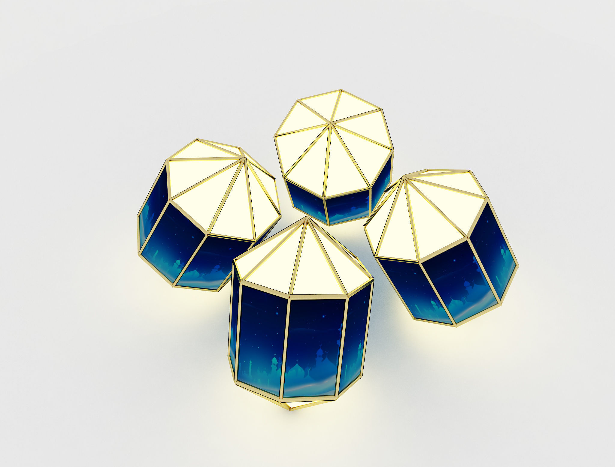 f11 Ramadan lantern fanous 3D model | CGTrader