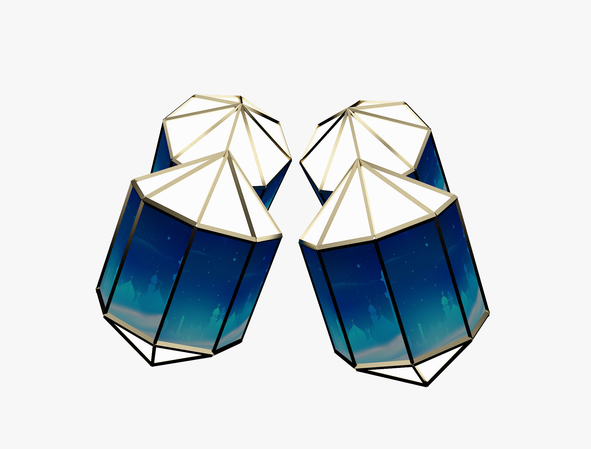 f11 Ramadan lantern fanous 3D model | CGTrader