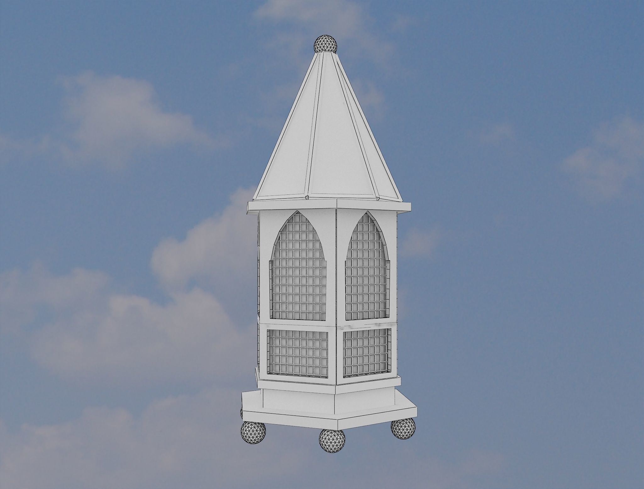 f13 Ramadan lantern fanous 3D model | CGTrader