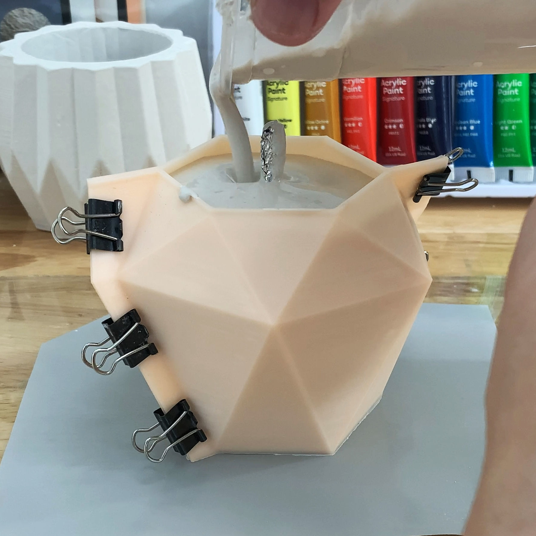 Geometric Planters Pot mold - 3D printed mold 3D model 3D printable ...