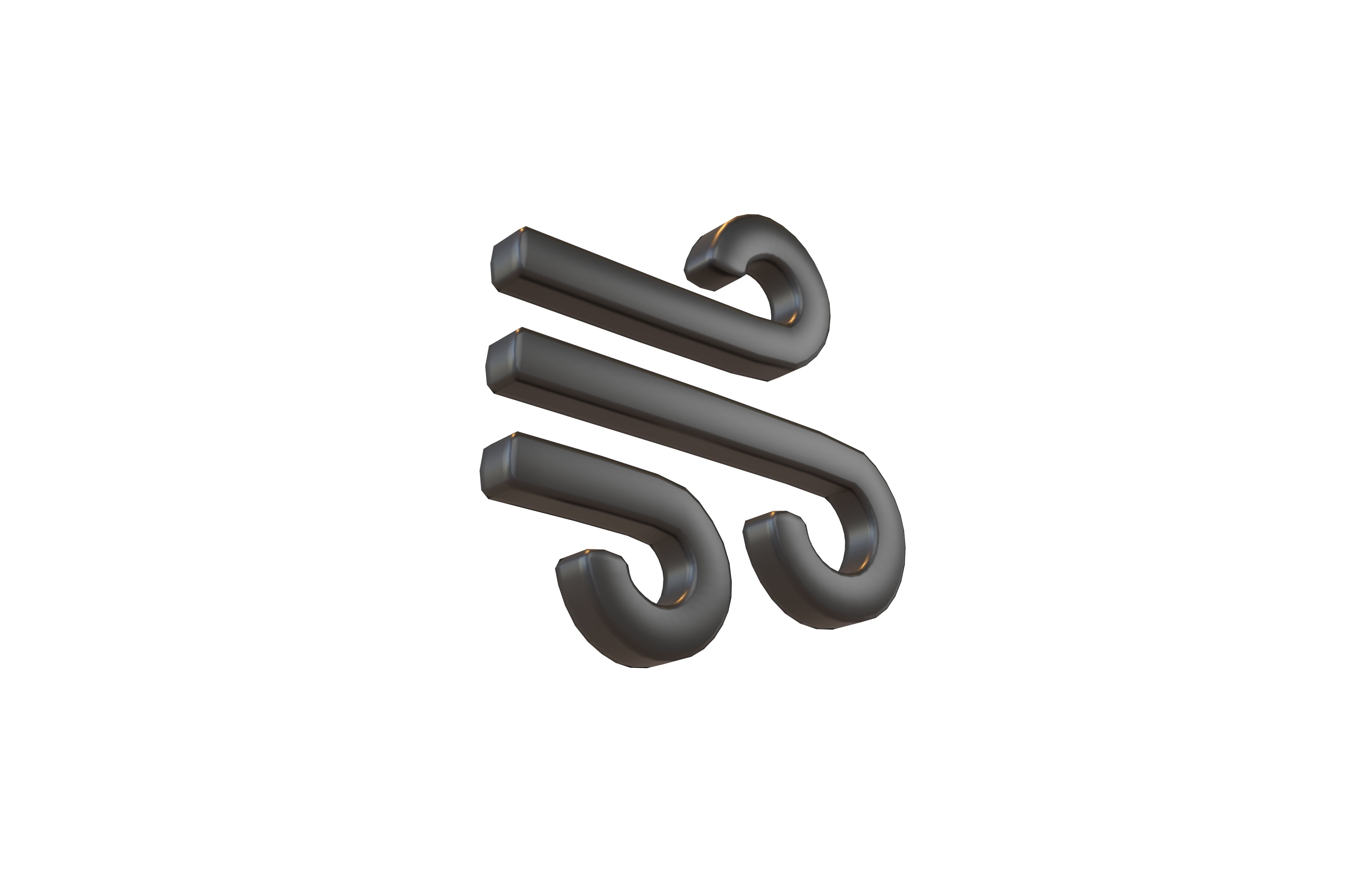 3D model Air Symbol v1 001 VR / AR / low-poly | CGTrader