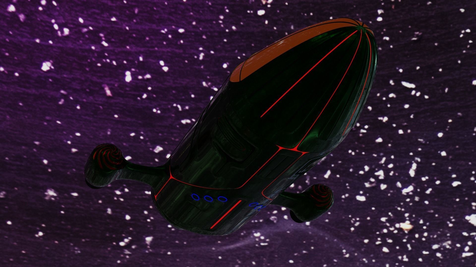 3D model Starship rocket ship flying in sky VR / AR / low-poly | CGTrader