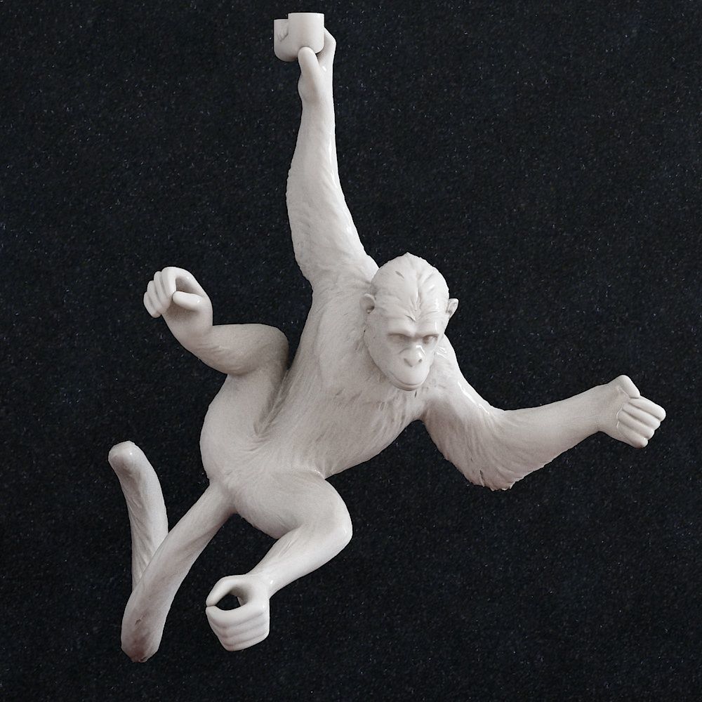 Monkey Chandelier 3D model 3D printable | CGTrader