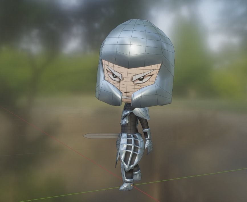 Chibi Hyunkel from Dai no Daibouken Dragon Quest free VR / AR / low ...