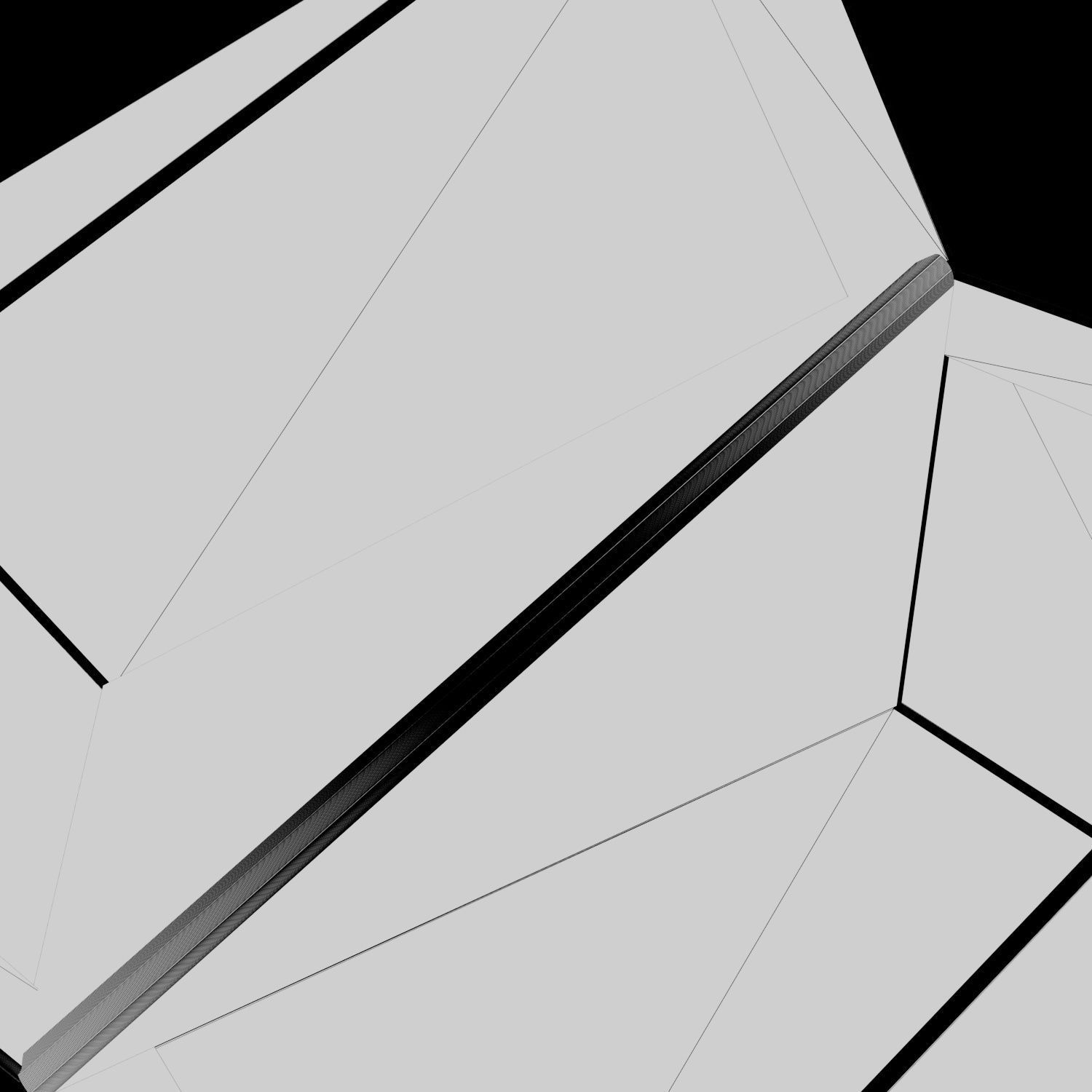 Wide triangular flip-top box - Package 3D model 3D model | CGTrader