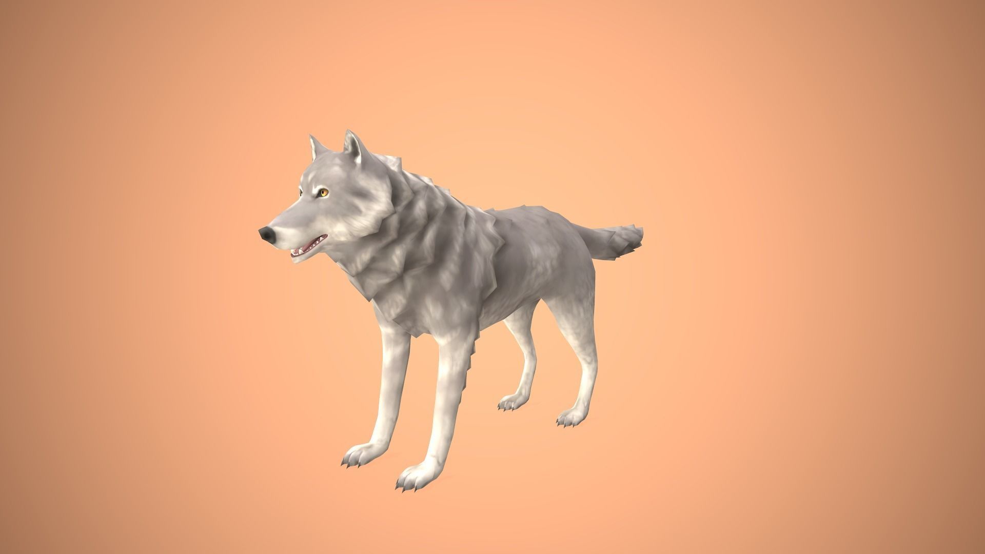 3D model Wolf - Stylized Animals Pack VR / AR / low-poly | CGTrader