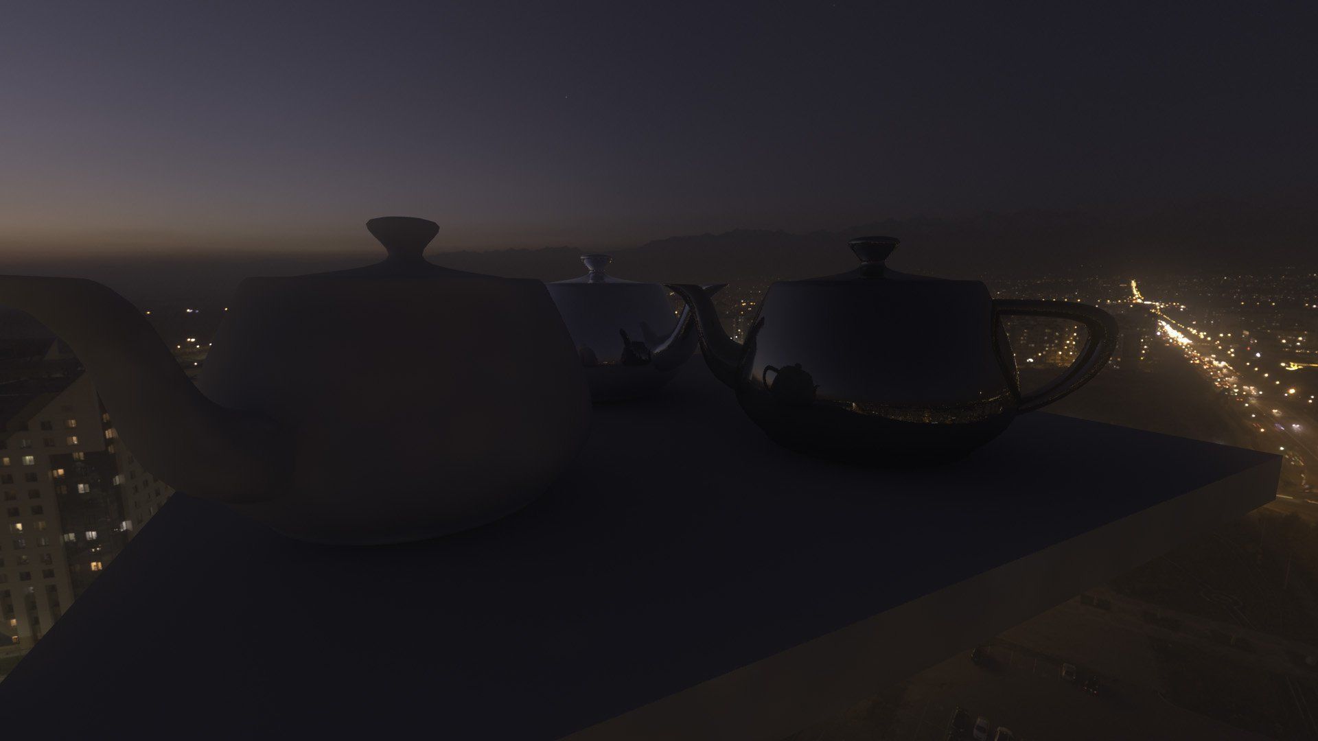 HDR - Night Suburb 1 3D model | CGTrader