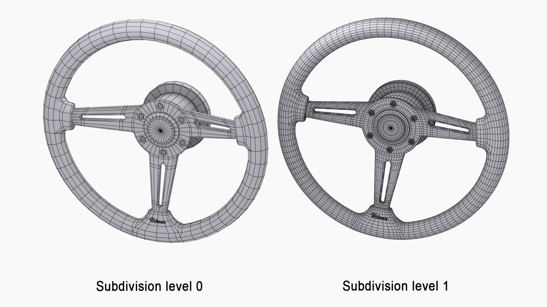 3D model Hitman Twist Crystal steering wheel VR / AR / low-poly | CGTrader