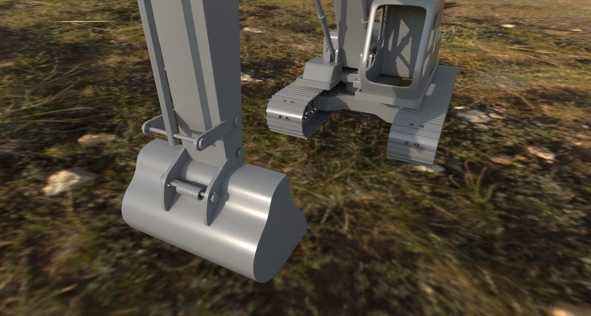 3D model toy digger excavator VR / AR / low-poly | CGTrader