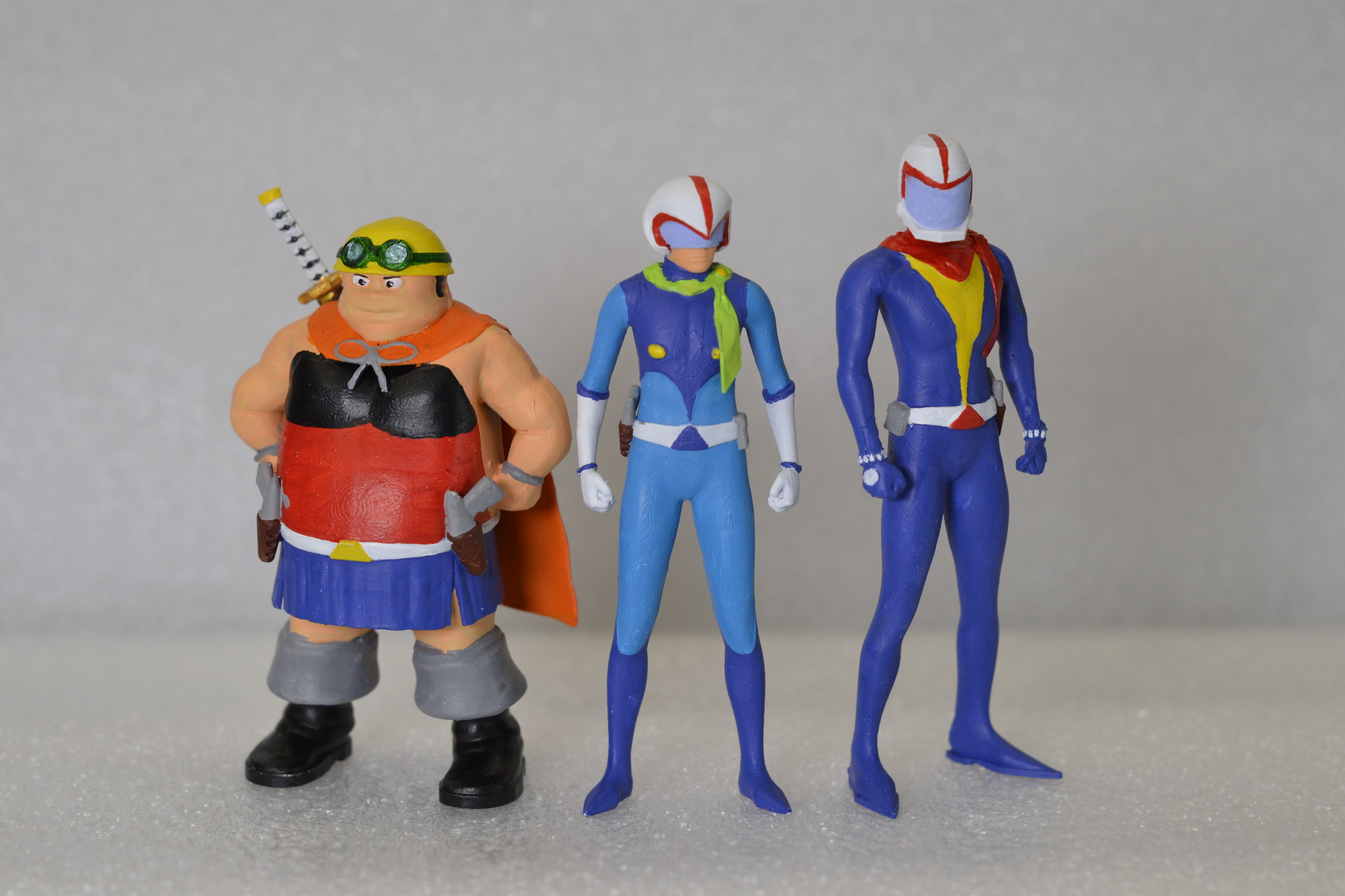 Ryoma Nagare Hayato Jin Musashi Tomoe pilots Getter robot 3D model 3D ...