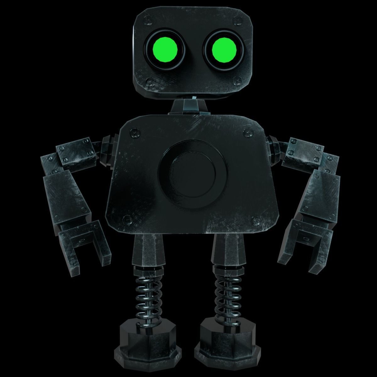 Iron Robot character 3D model | CGTrader