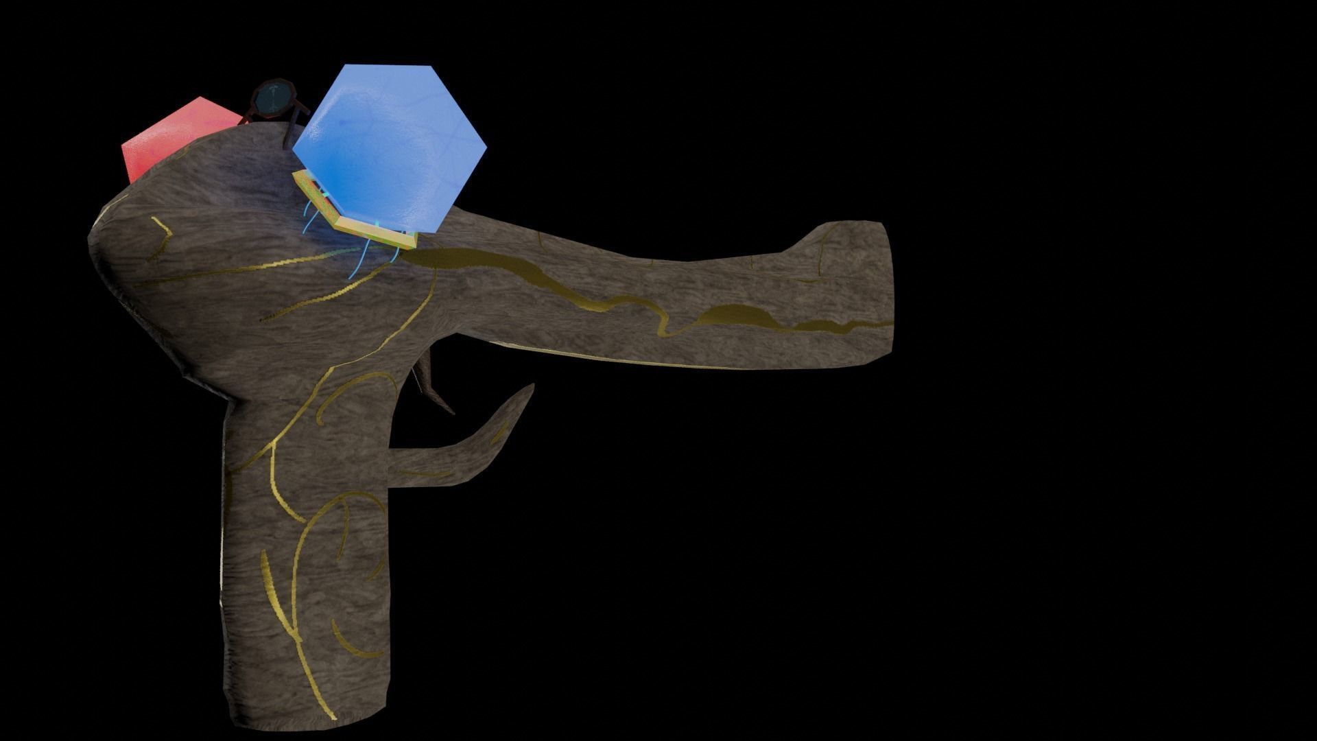 magical pistol free VR / AR / low-poly 3D model | CGTrader